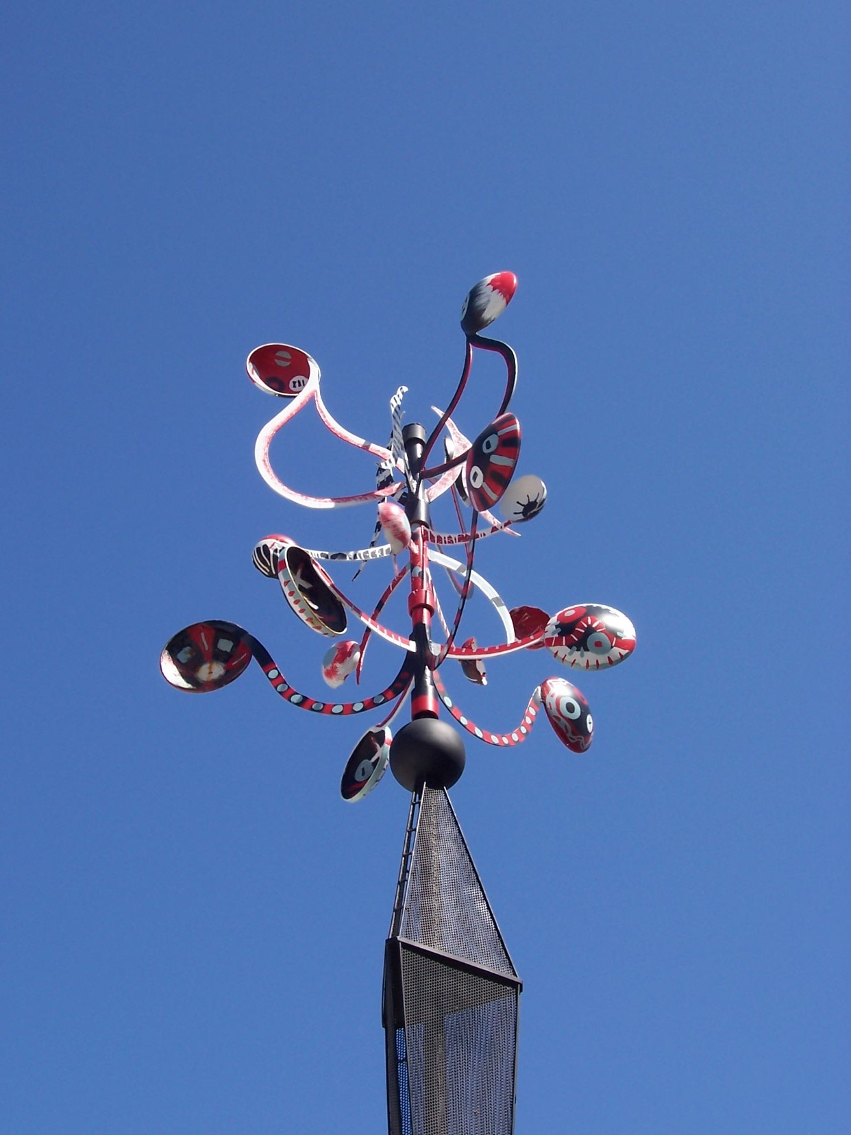 Artik - Kinetic Sculpture & Sandblasted Column